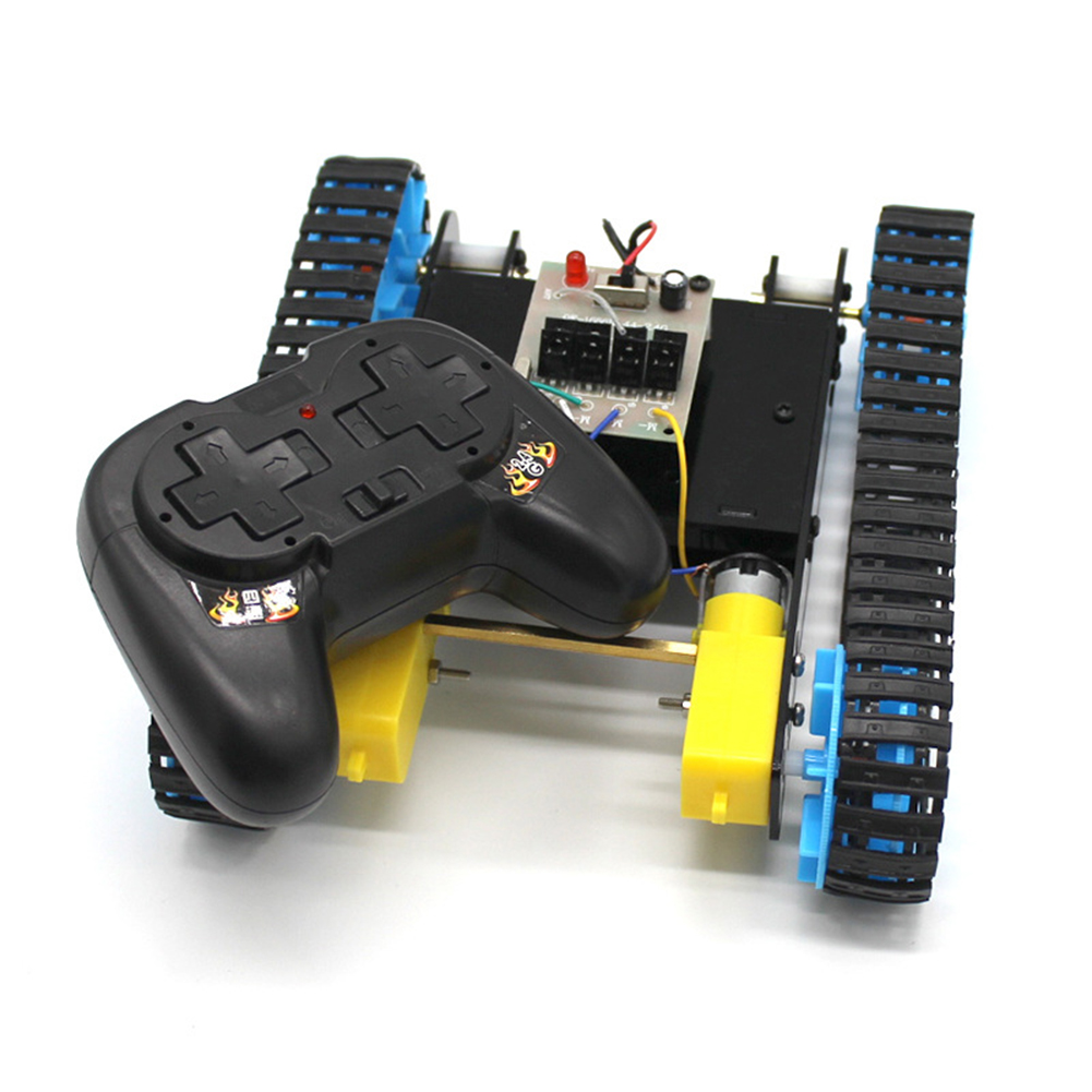 Buy Kids DIY Assembled Tank Model with Remote Control Handicraft ...