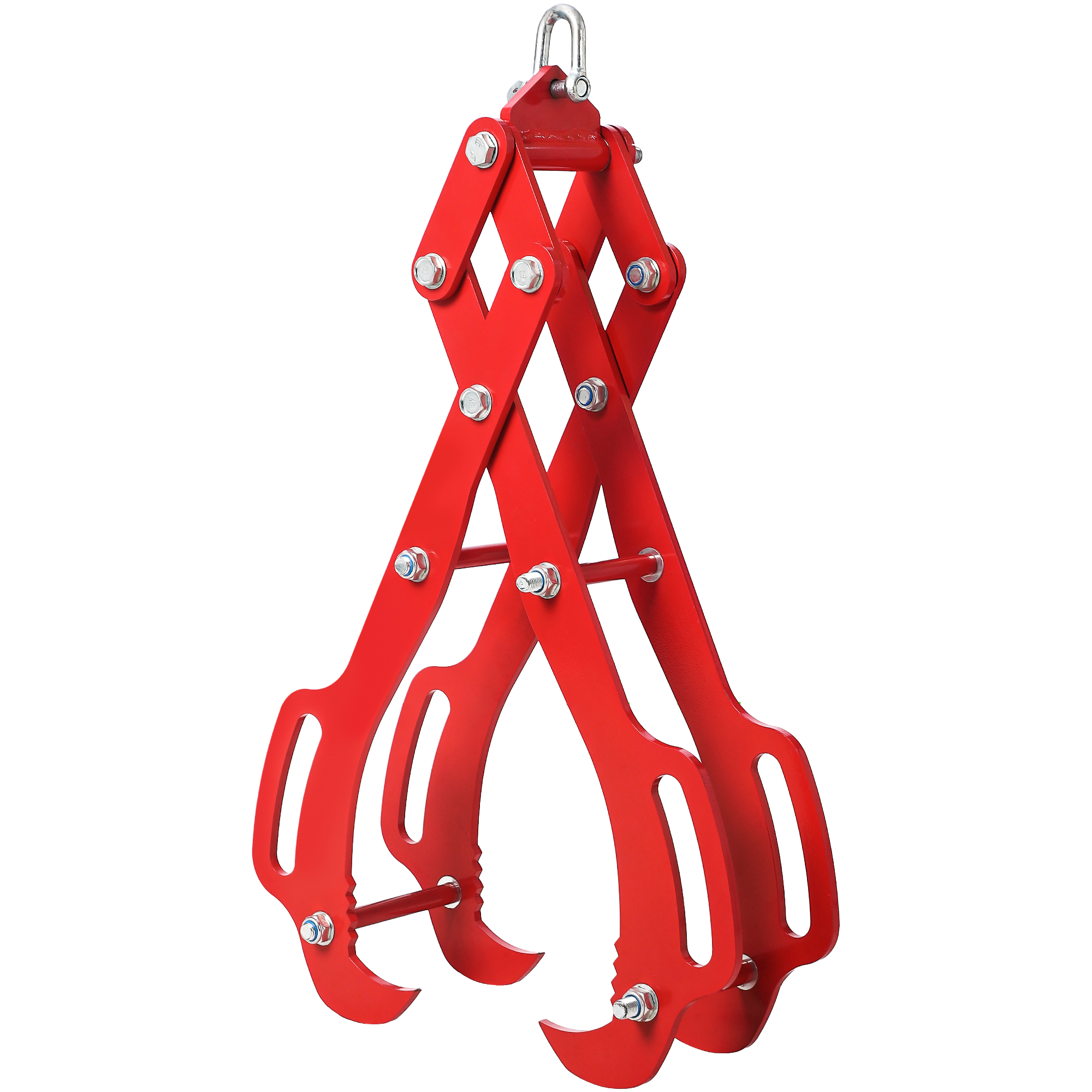 18/28/36" Log Lifting Tongs 2/4 Claw Solid Steel Swivel Drag Grapple ...