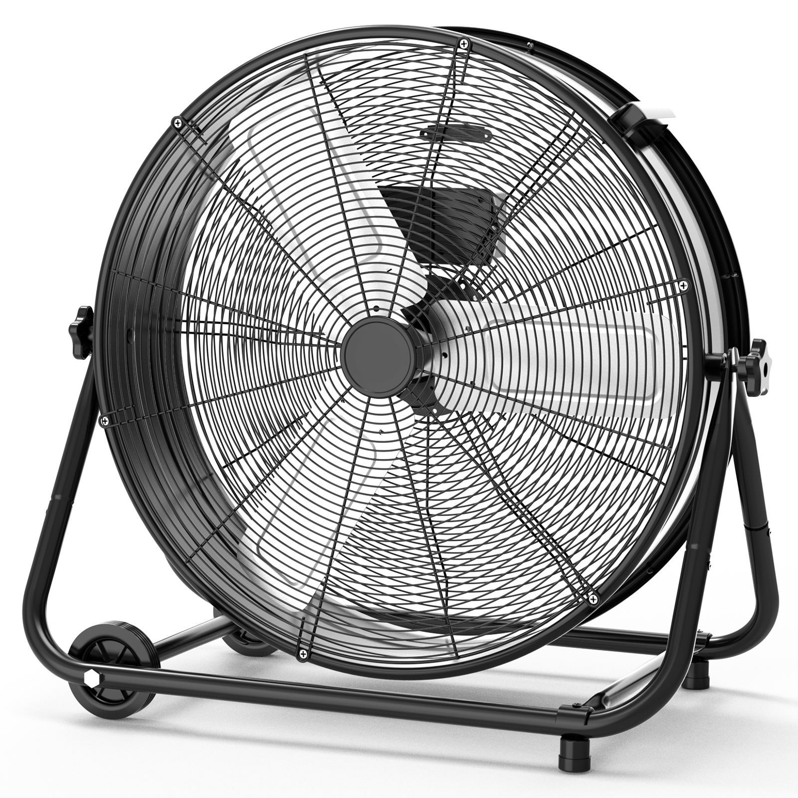 24 Inch Industrial Drum Fan For Garage,Shop, 3 Speed Metal Air ...