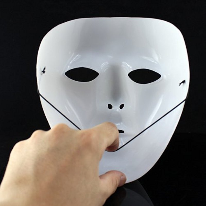 Unisex White Full Face Mask Jabbawockeez Masquerade Party Dance Mask ...