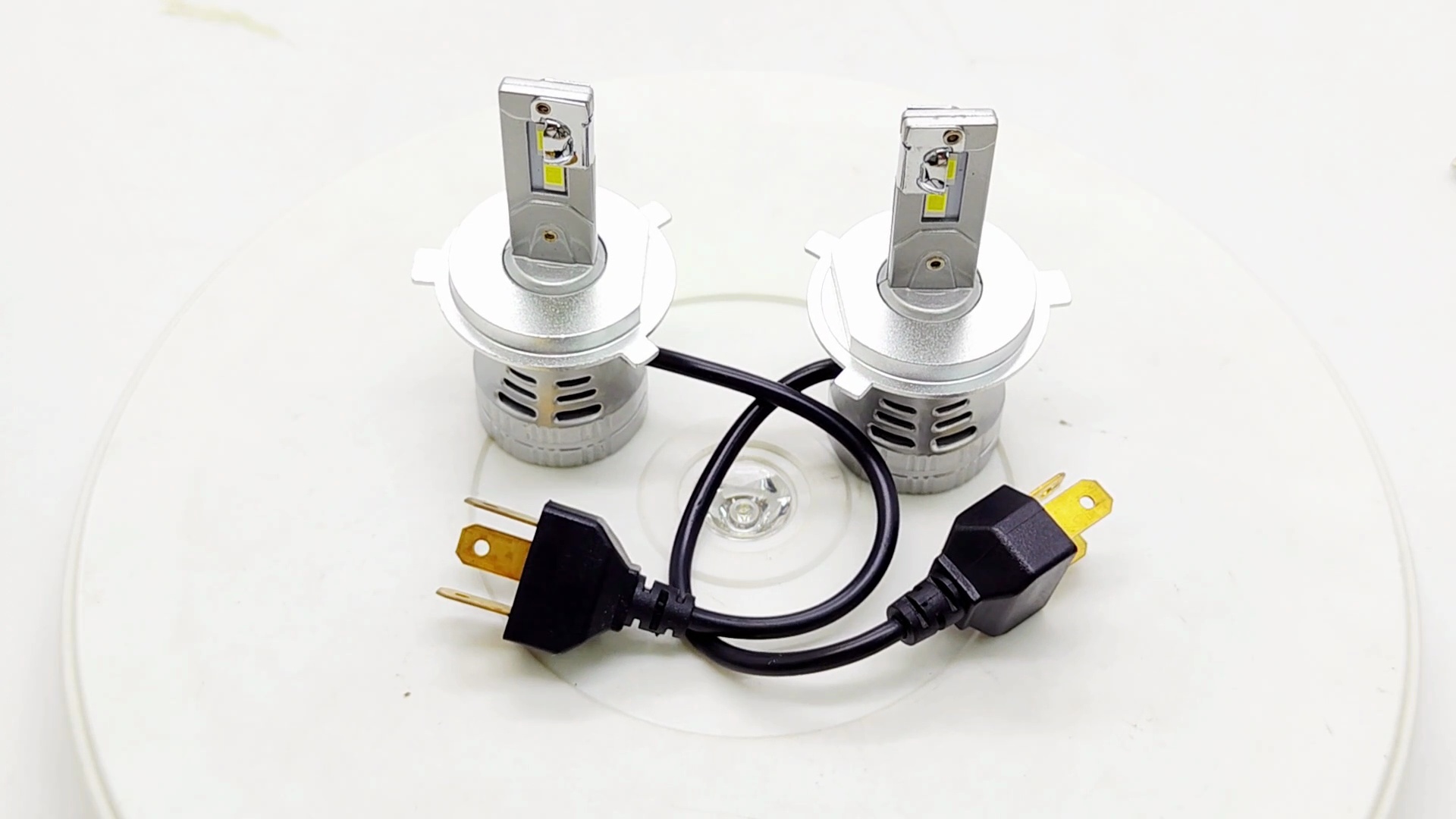 HIMISS K9 LED Headlight Bulbs Kit ZES-3570 Chips 30W 3100LM 6000K Super ...