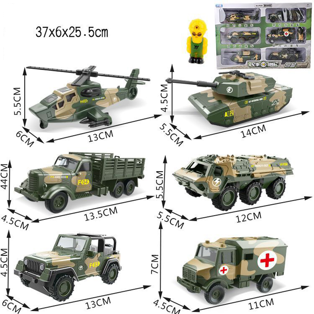 Buy 6 in 1 Kids Mini Metal Car Toys Vehicle Sets Educational Toys ...
